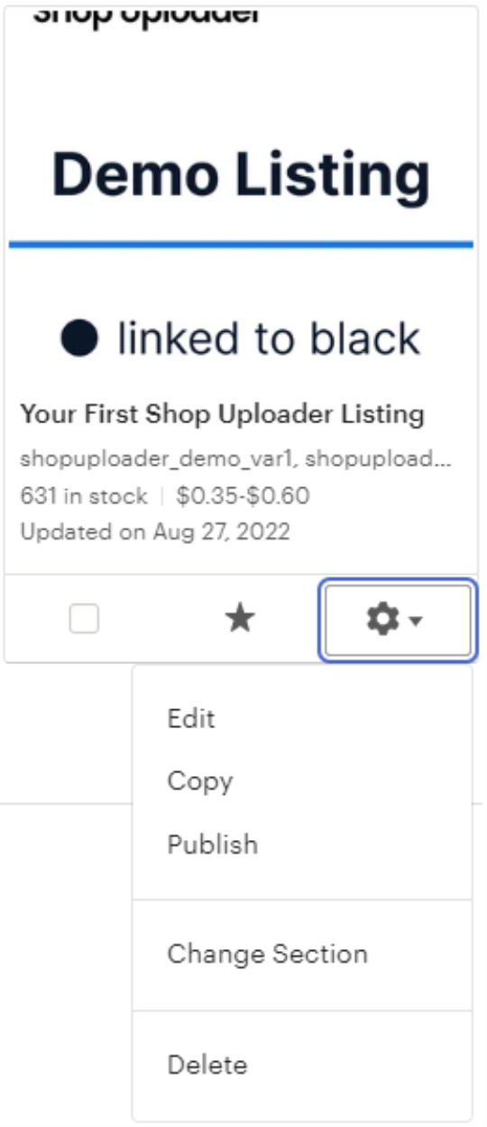 Copy your Etsy listings - How to guide