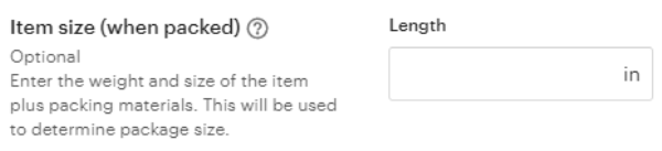 Item_length and item_weight for Etsy (Product dimensions) — Shop Uploader