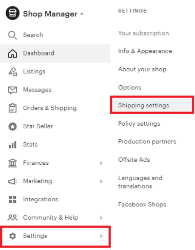 Etsy shipping profiles and shipping_profile_ids - How to guide