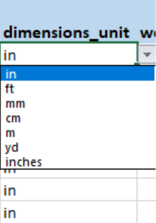 item_weight_unit and item_dimension_unit: Etsy how to guide — Shop Uploader