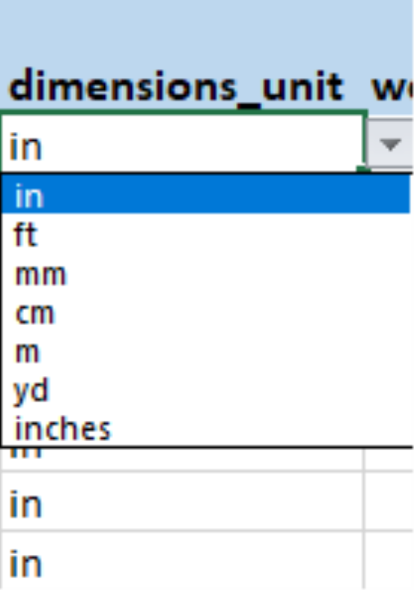 item_weight_unit and item_dimension_unit: Etsy how to guide — Shop Uploader