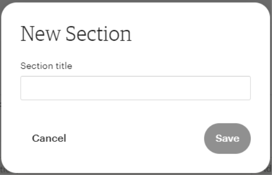 Create new Etsy shop sections - How to guide